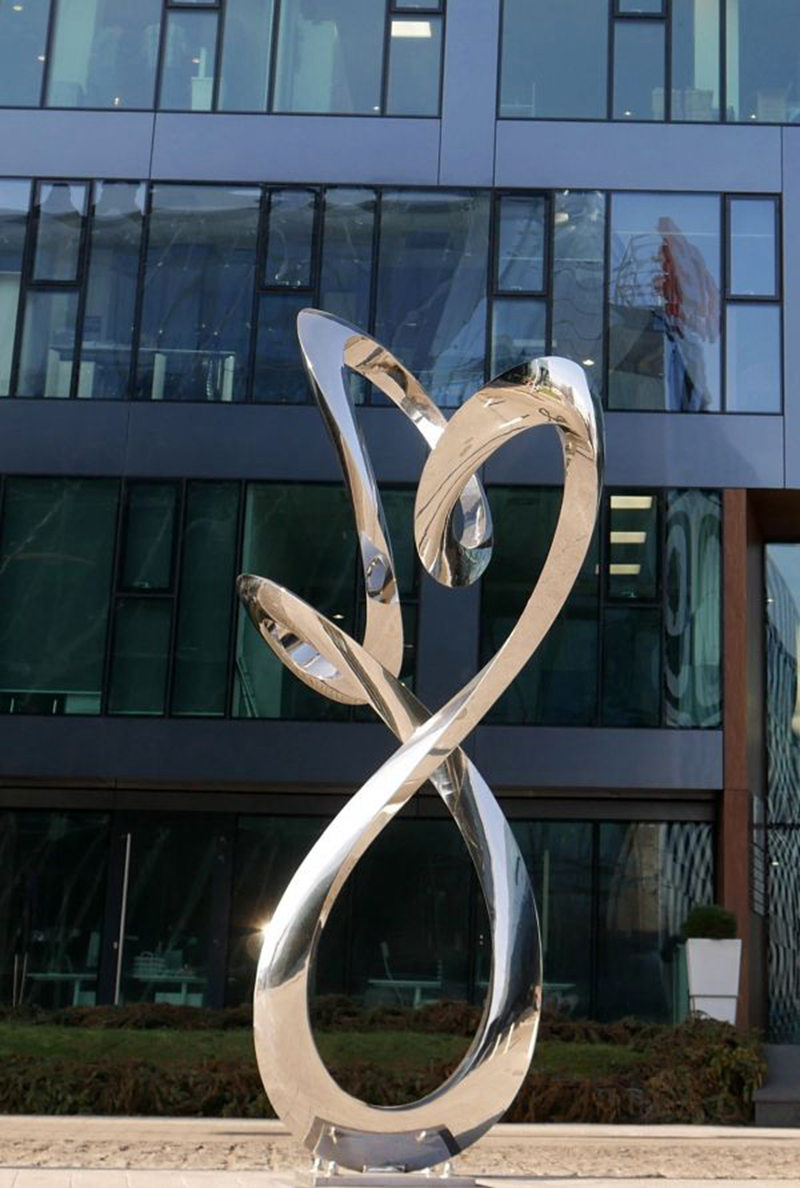 Large Mirror Stainless Steel Mobius Strip Sculpture-YouFine