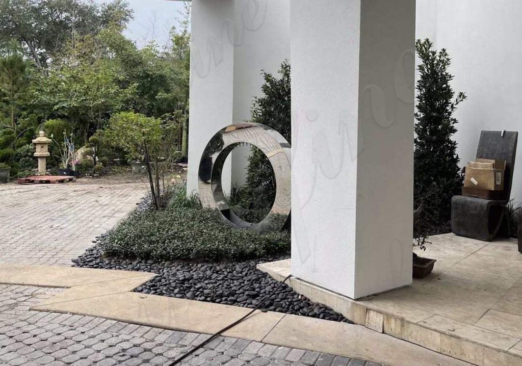 Popular Metal Circle Water Fountain for Garden