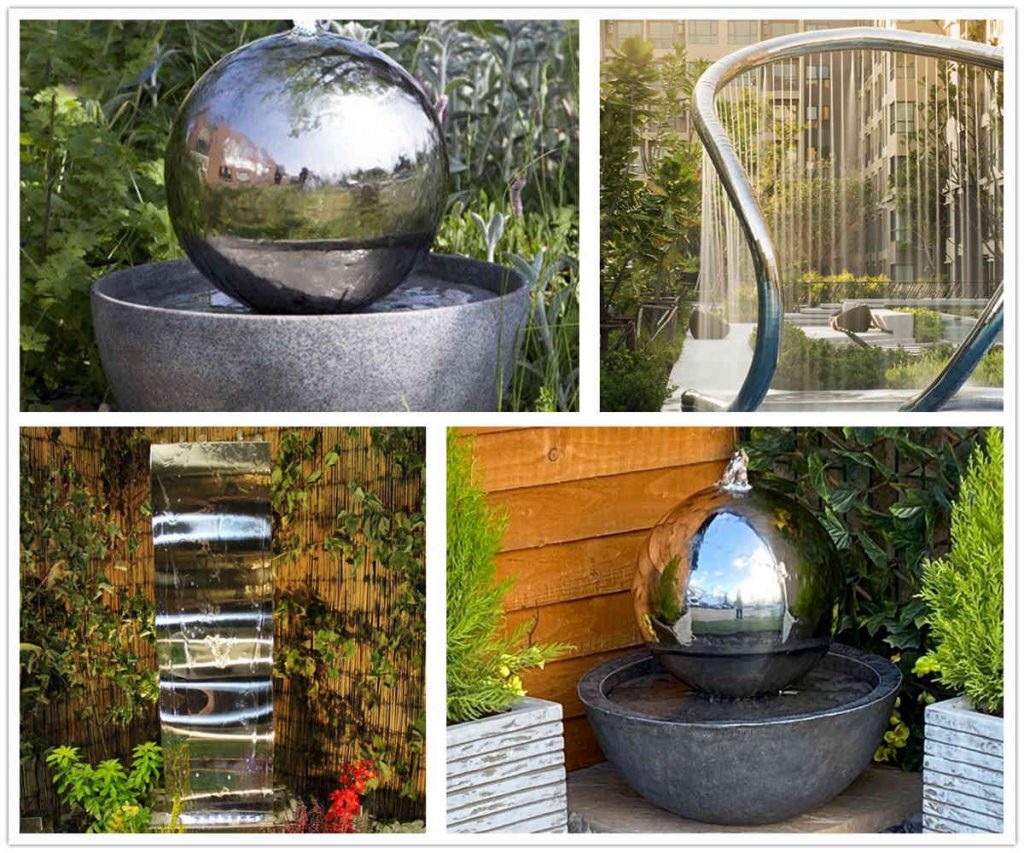Stainless Steel Water feature Fountains: Modern Art for Public Spaces