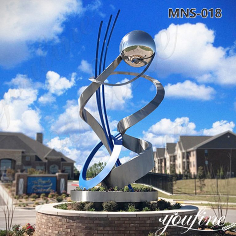 Large Stainless Steel Landmark Sculpture Public Art-YouFine