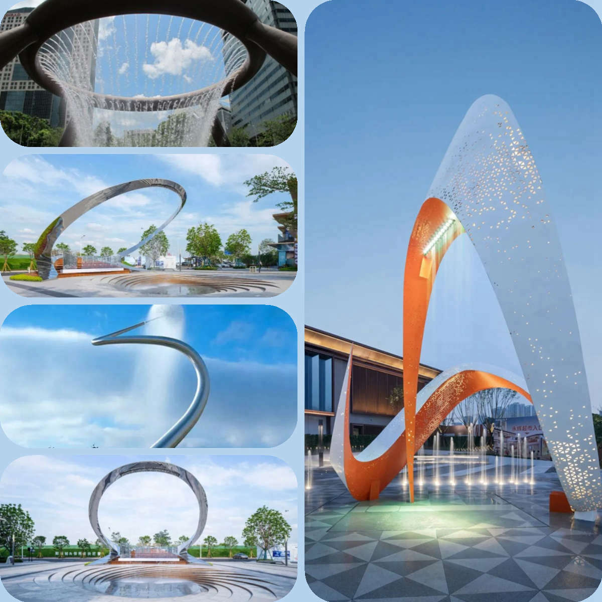 Largest Metal Lighting Fountain of Wealth Singapore-YouFine