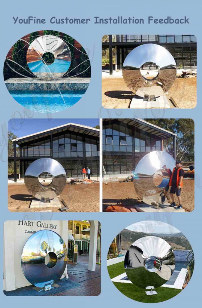 Large Mirror Stainless Steel Torus Sculpture for Outdoor-YouFine