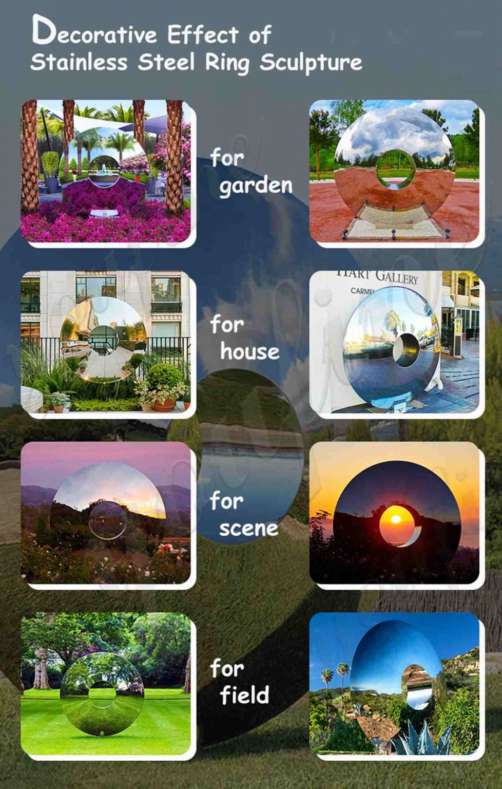 Large Mirror Stainless Steel Torus Sculpture for Outdoor-YouFine